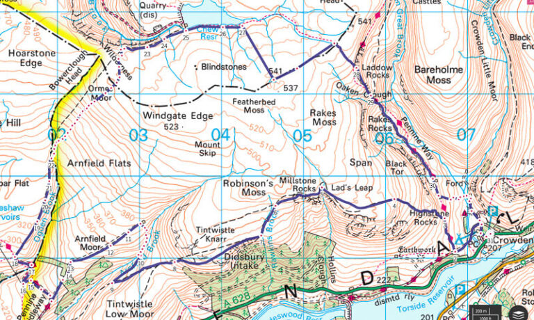 Arnfield Moor, Chew Reservoir + Featherbed Moss Trig Walk From Crowden ...