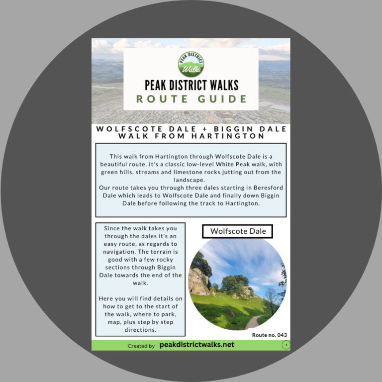 Wolfscote Dale + Biggin Dale Walk From Hartington PDF | 5-Miles (Route ...