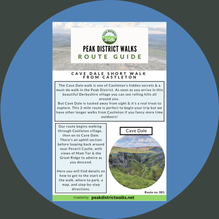 Cave Dale Walk From Castleton PDF | 2-Miles (Route 081) – Peak District ...