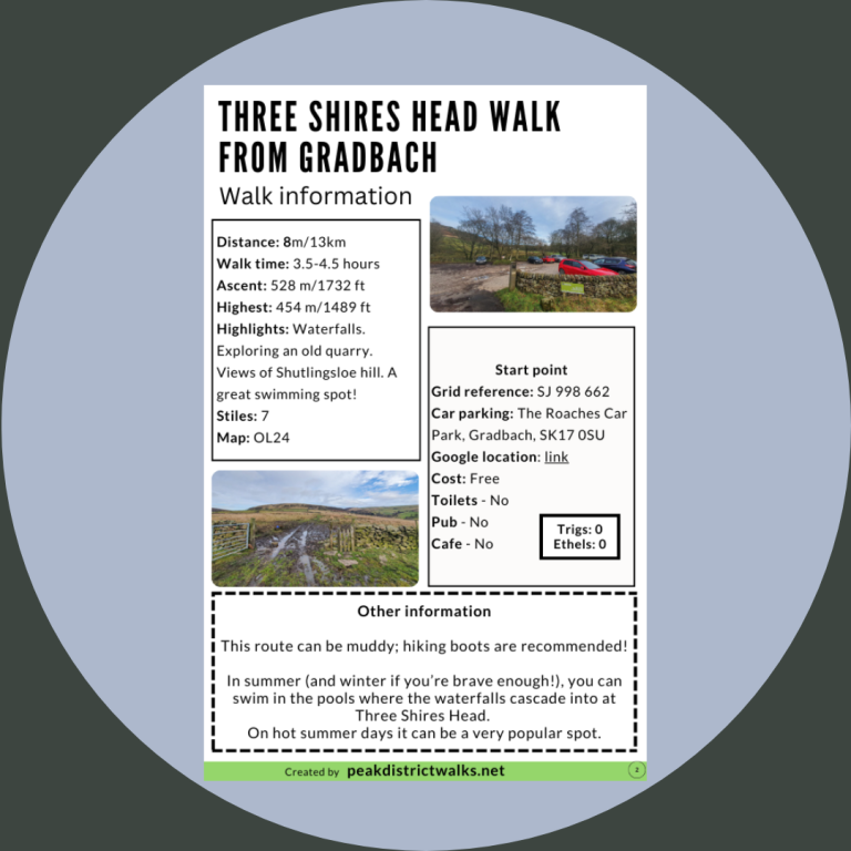 Three Shires Head Walk from Gradbach | 8-Miles (Route 004) – Peak ...